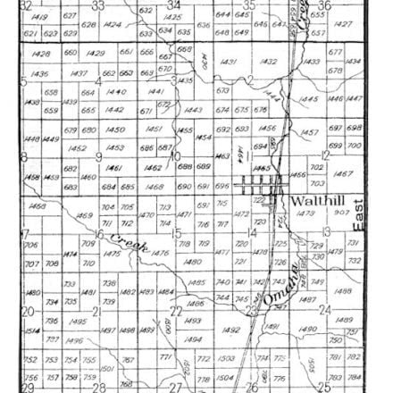 Map of Omaha Indian Reservation, Nebraska – Access Genealogy