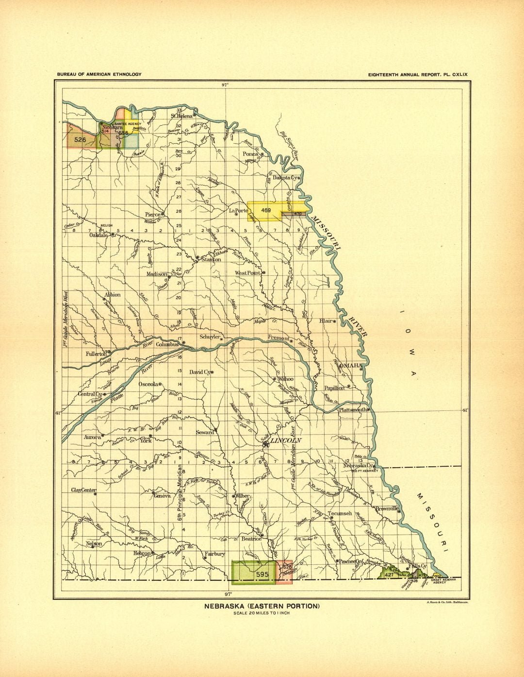 Nebraska Maps of Indian Land Cessions – Access Genealogy