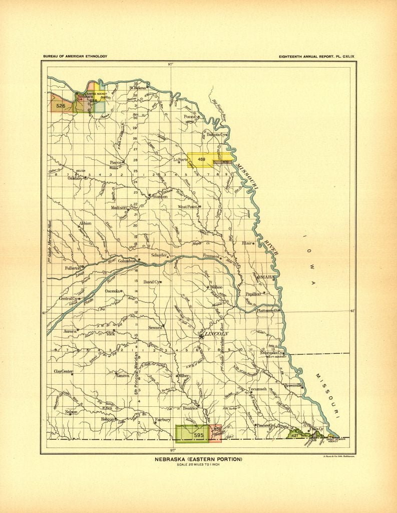 Nebraska Maps of Indian Land Cessions – Access Genealogy