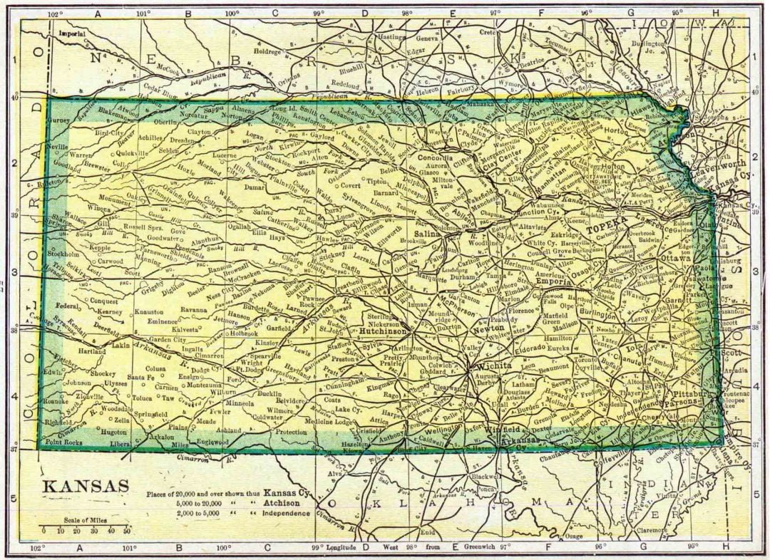 1910 Kansas Census Map – Access Genealogy