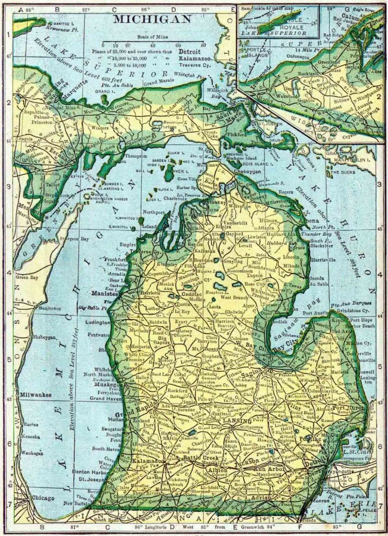 1910 Michigan Census Map – Access Genealogy