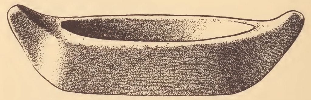 Pamunkey canoe model of clay. – Access Genealogy