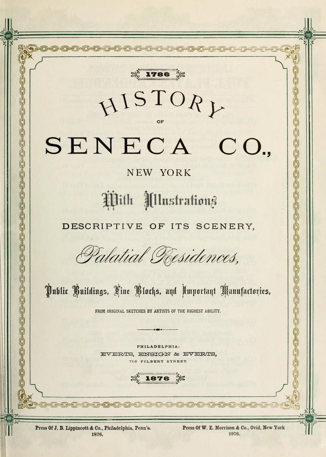 History of Seneca County New York – Access Genealogy