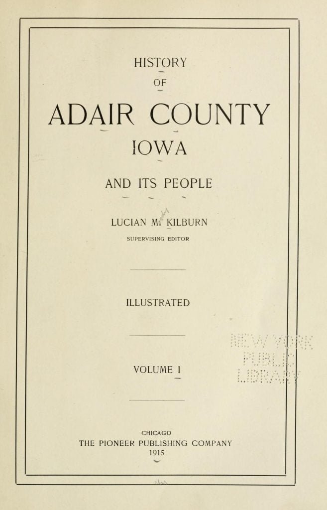 Adair Iowa Genealogy – Access Genealogy