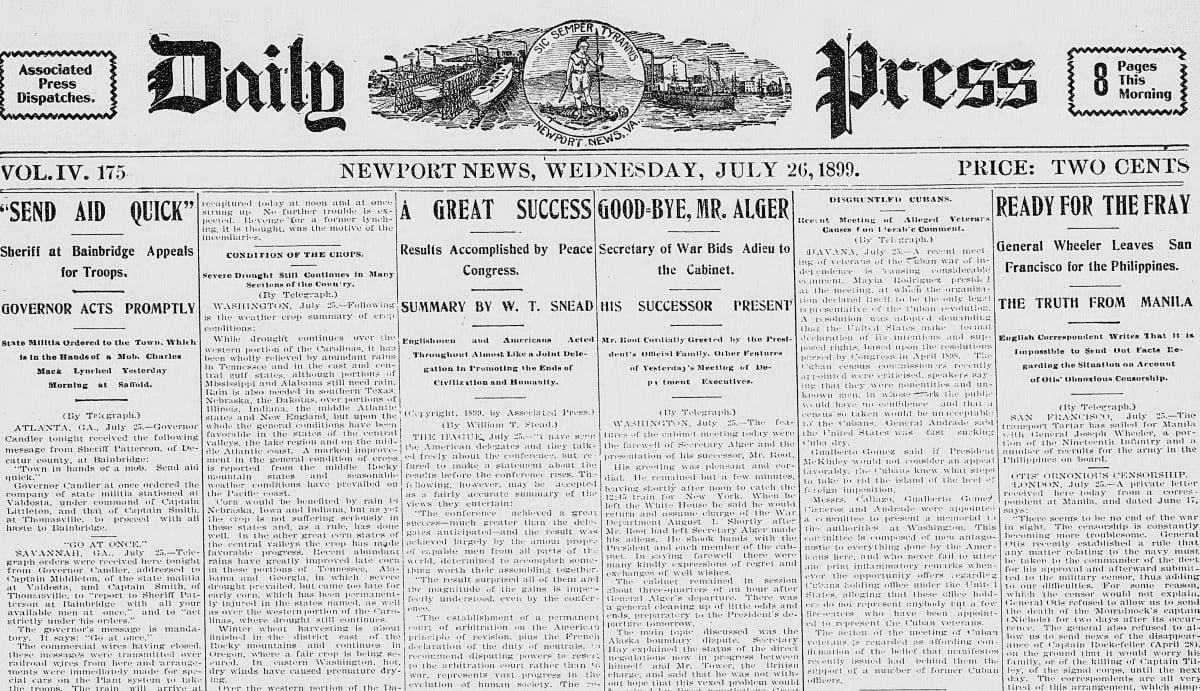 Virginia Newspaper Project – Access Genealogy